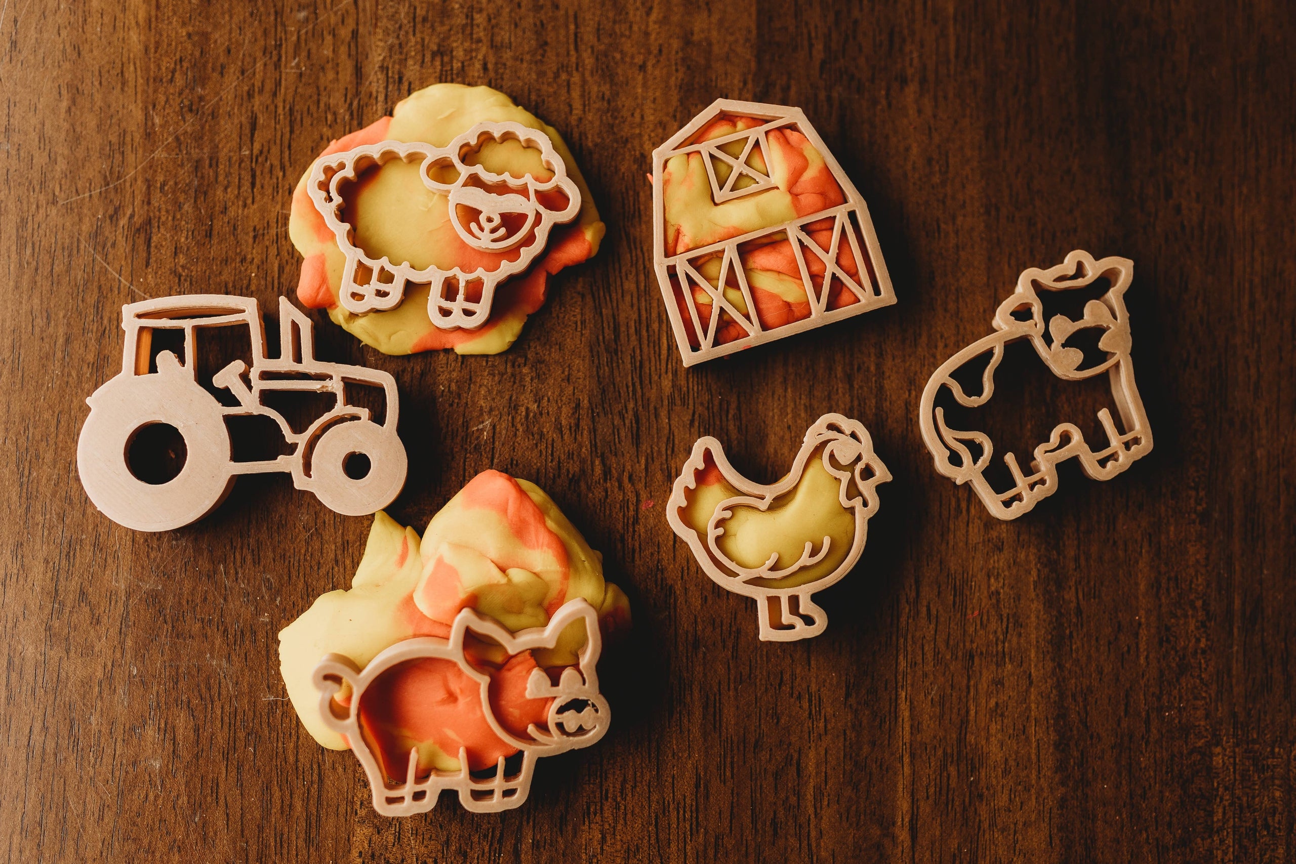 Mini Farm playdough Eco Cutter Set | The Corner Nook
